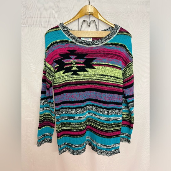 Cotton Country | Sweaters | Vintage Cotton Country Colorful Neon ...